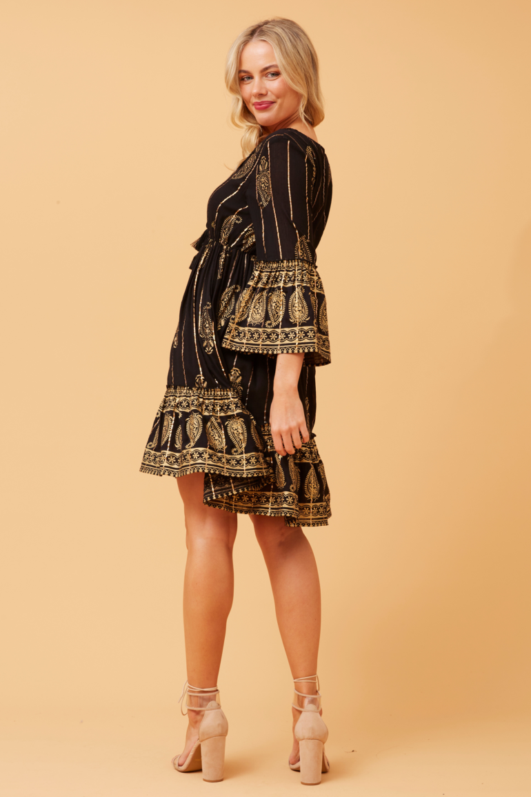 Geeta Foil Print Mini Dress | CK Morgan | Shop Wholesale