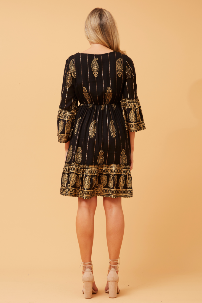 Geeta Foil Print Mini Dress | CK Morgan | Shop Wholesale