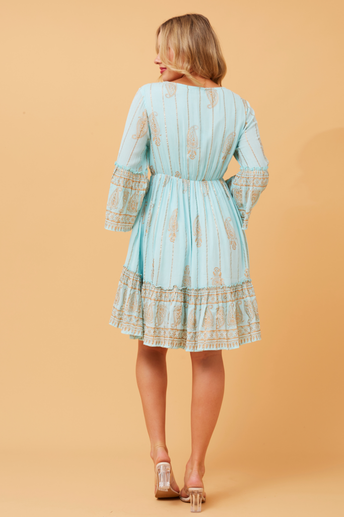 Geeta Foil Print Mini Dress | CK Morgan | Shop Wholesale
