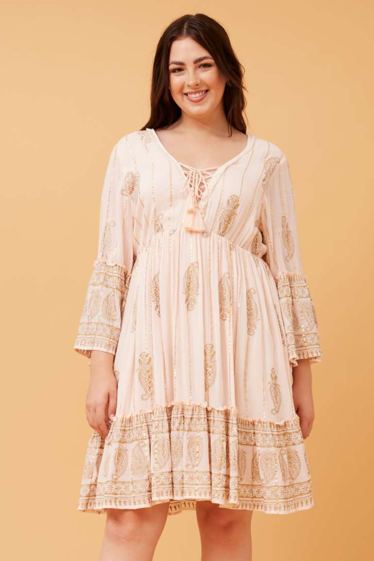 Geeta Foil Print Mini Dress | CK Morgan | Shop Wholesale