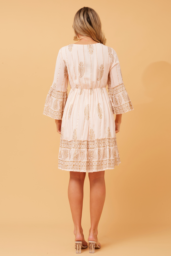 Geeta Foil Print Mini Dress | CK Morgan | Shop Wholesale